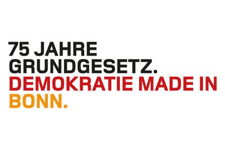 75 Jahre Grundgesetz Großes Fest in Bonn am 25 Mai 2024 Bundesstadt