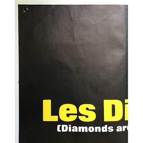 Affiche française originale vintage Les diamants sont éternels James