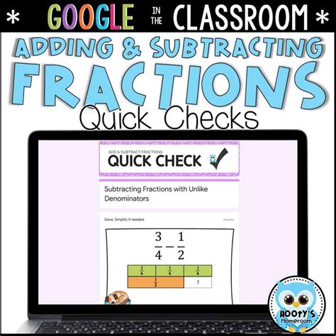 Adding And Subtracting Fractions Using Google Forms