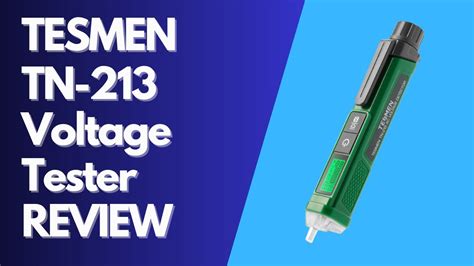 Tesmen Tn Non Contact Voltage Tester Youtube