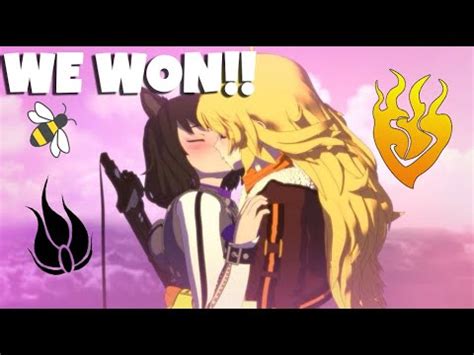 Rwby Spoilers Blake And Yang Kiss Bumbleby Becomes Canon Youtube