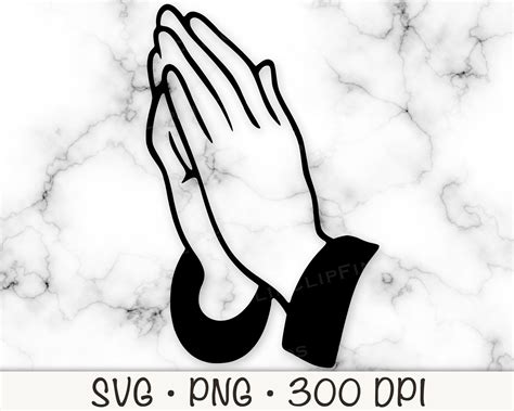 Betende H Nde Svg Vektor Geschnittene Datei Png Transparenten Etsy De
