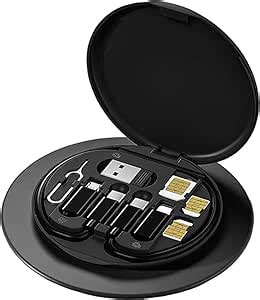 صندوق تخزين لتحويل كيبل USB محول كابل شحن متعدد الأنواع اداة نقل