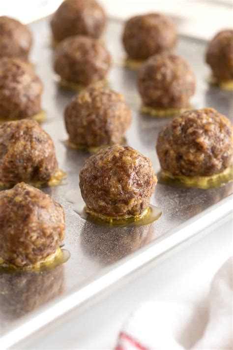 Baked Meatballs Recipe The BakerMama