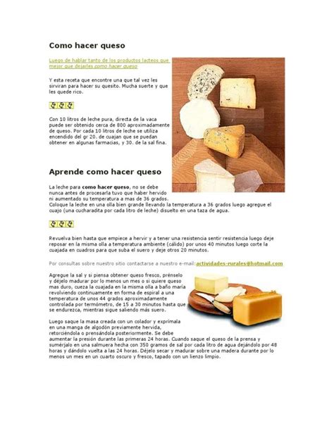 Cómo Hacer Queso Con Leche Hervida Receta Casera Y Deliciosa Queso