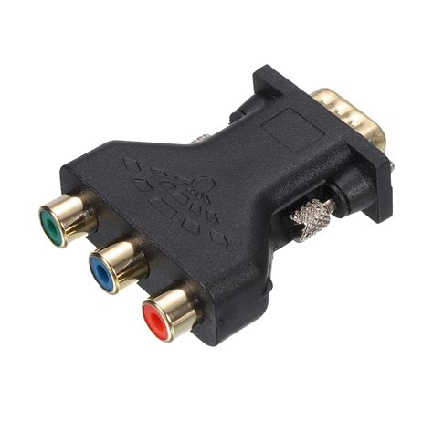 Uxcell Vga To Rca Connector Vga Male To Rca Female Video Adapter For