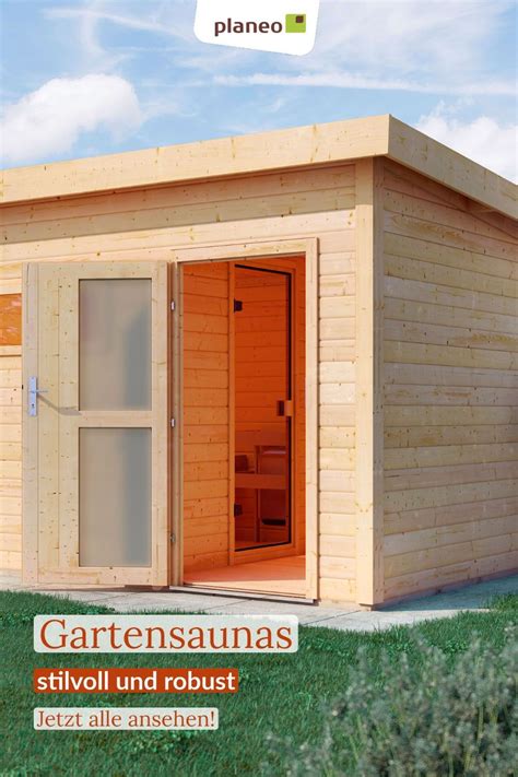 Gartensauna rustikale Fasssaunen und moderne Saunahäuser für Ihren