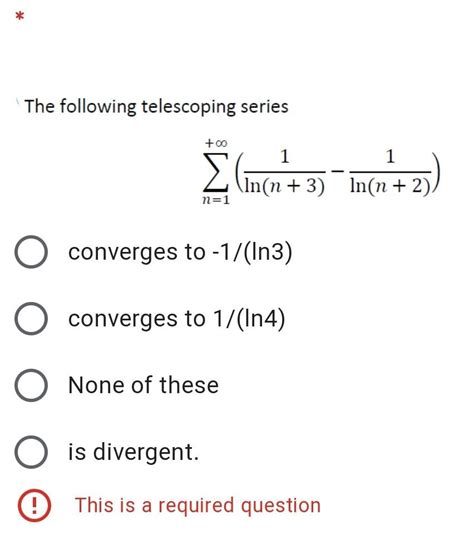 Solved The Following Telescoping Series 00 2 N N 3 Chegg