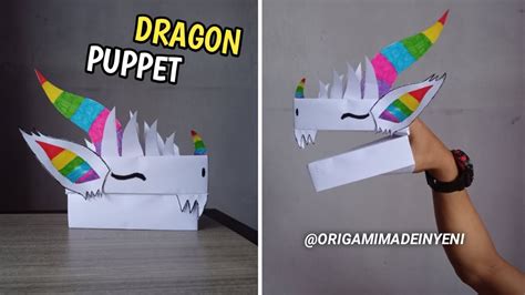 DIY Paper Dragon Puppet Tiktok How To Make A Paper Dragon YouTube
