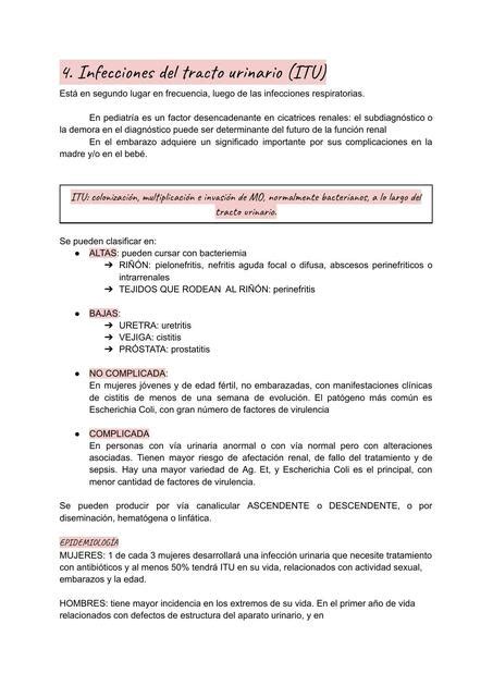 Infecciones Del Tracto Urinario Ornella Buzzi UDocz