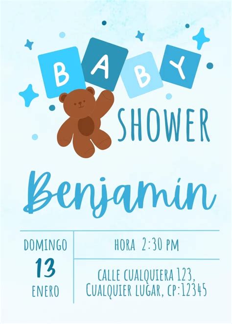 Invitaciones De Baby Shower Para Imprimir Ejemplos Formatos 2024