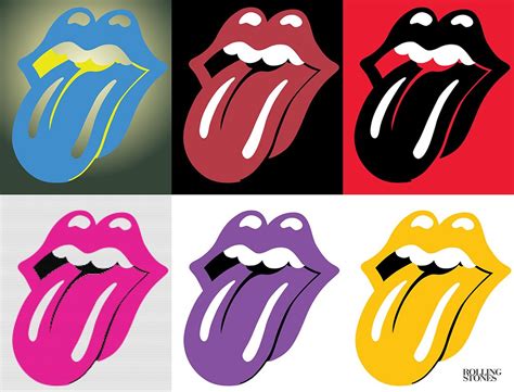 Rolling Stones Pop Art Print On Canvas Blue Horizon Prints Australia