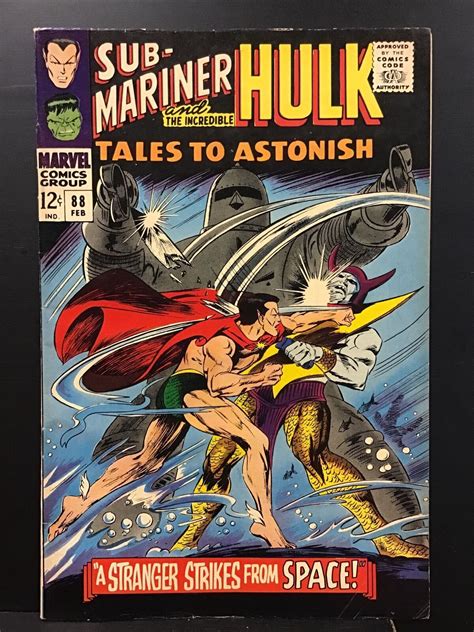 Tales To Astonish 88 Sub Mariner And The Incredible Hulk 1967 1st