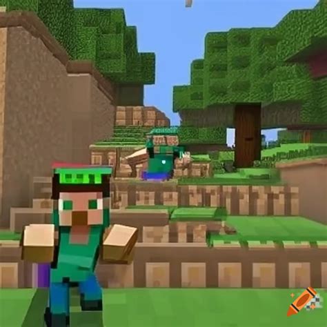 Screenshot Of Minecraft Gameplay On Mobile On Craiyon