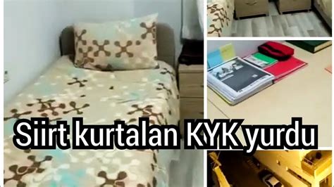 Siirt kurtalan kız öğrenci kyk yurdu oda turu YouTube