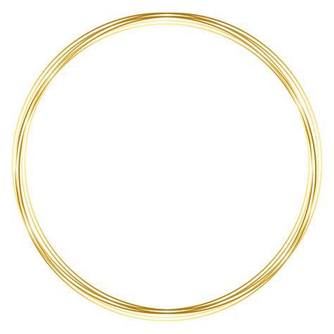 Golden Circle Frame Border Clipart 29103487 PNG