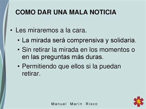 COMO DAR MALAS NOTICIAS Ppt Descargar