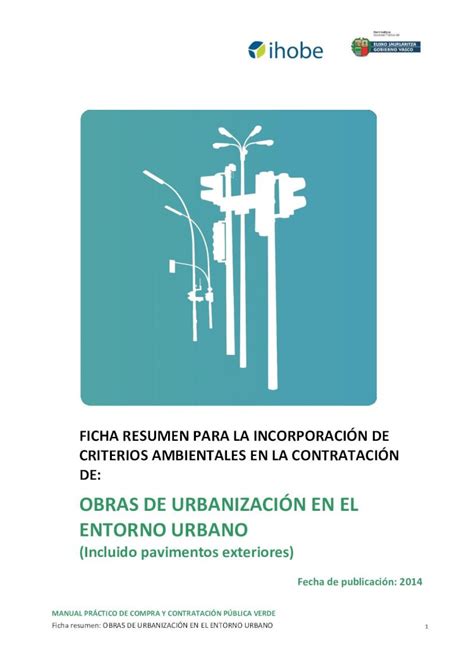 PDF OBRAS DE URBANIZACIÓN EN EL ENTORNO URBANO 2017 1 10 Las