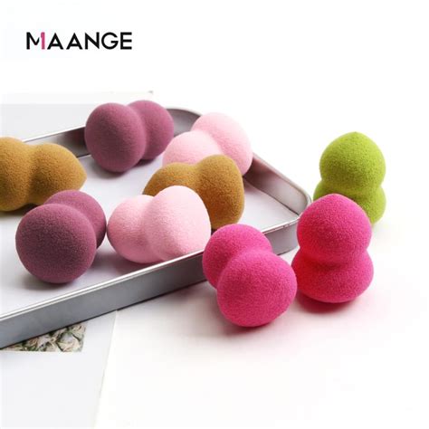 Mini Esponja Para Base De Maquillaje 2 Formas 10 Unidades Borla