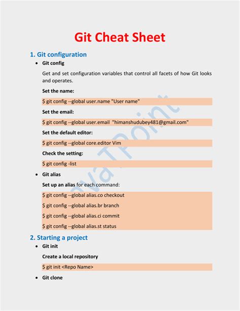 git cheat sheet