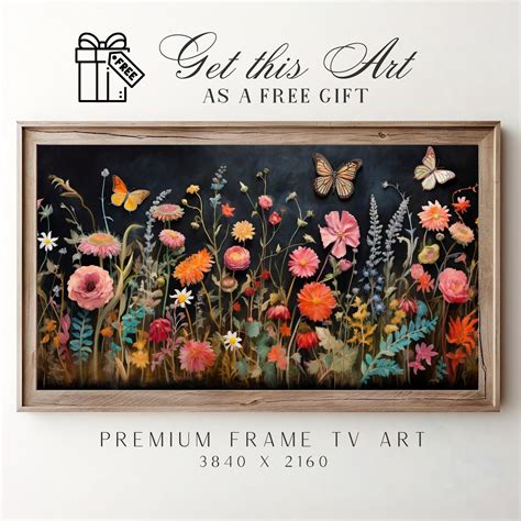 Samsung Frame TV Art 3D Sunflower Painting Floral Painting Digital