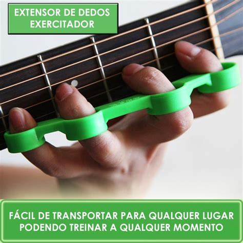Exercitador De Dedos Violão Extensor Iniciante Musica Alarga