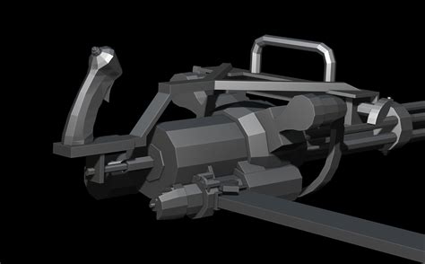 3D Model M134 Minigun VR AR Low Poly CGTrader