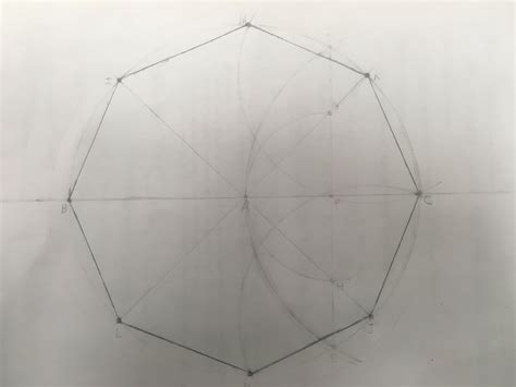 how to construct an octagon with a compass with pictures