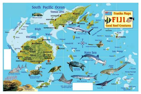 Large Map Of Fiji