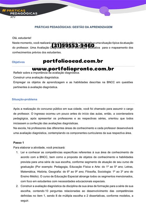 Portf Lio Pr Ticas Pedag Gicas Gest O Da Aprendizagem Projeto De Extens O