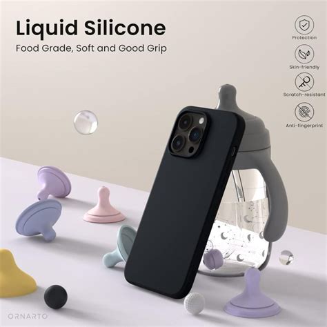 Capa Silicone Líquido IPhone 15 Pro Max Preto