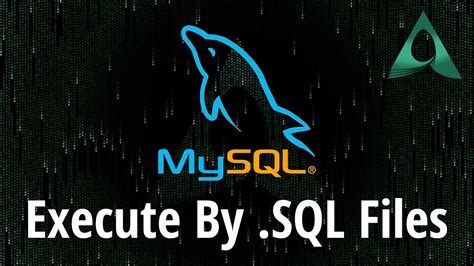 how to execute mysql command using sql files youtube