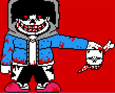 Pixilart Insanity Dust Sans By Insane Artist