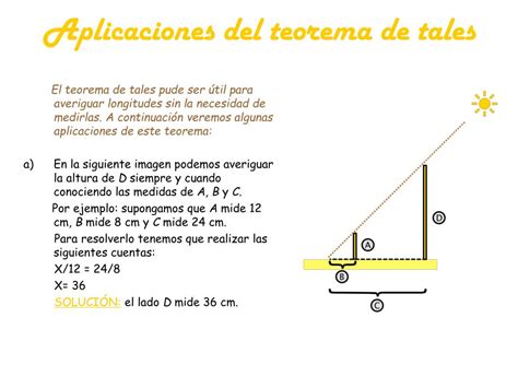 Aplicaciones De Los Teoremas De Thales Ad