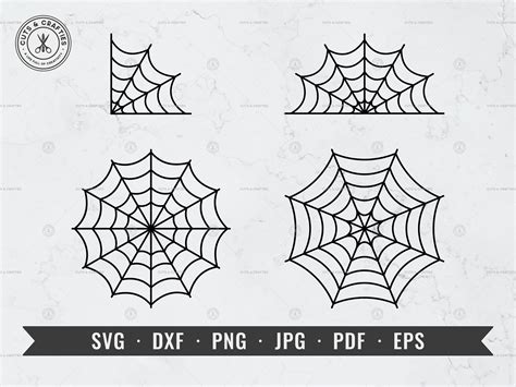 Spider Web Svg Halloween Svg Svg Dxf Png Pdf Eps Etsy