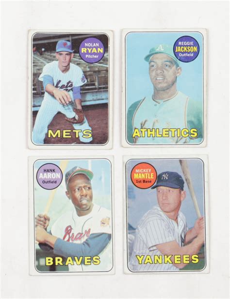 1969 Topps Baseball Complete Set Of 664 Cards With Reggie Jackson
