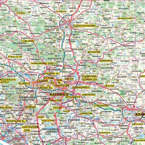 POLSKA DUŻA MAPA ŚCIENNA DROGOWA 1 700 000 ERLI pl