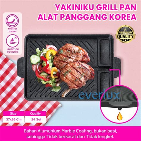 Jual KOREAN Alat Panggang Yakiniku Multi Grill Pan ANTI LENGKET Panci