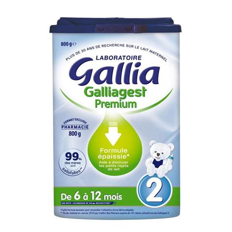 GALLIA GALLIAGEST PREMIUM 2 2ème âge Formule épaissie à l amidon
