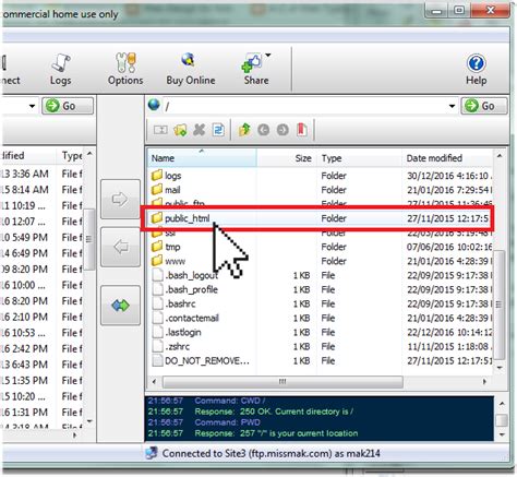 Uploading Your Web Files Using Classic FTP Windows Doteasy Web