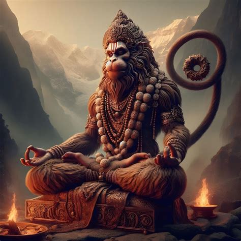 Premium Photo Lord Hanuman Hanuman Jayaniti Meditation