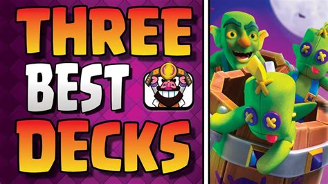 THESE ARE THE BEST 3 EVO GOBLIN BARREL DECKS INSANE SPAM WITH EVO
