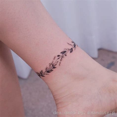 Pin By Renata Lewicka On Tatuagens Anklet Tattoos For Women Ankle