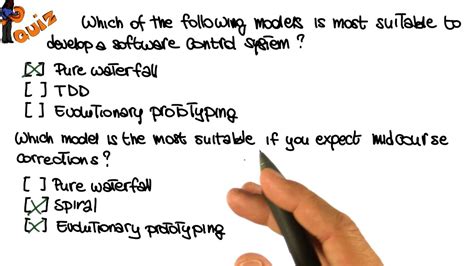 choosing a model quiz solution georgia tech software development process youtube