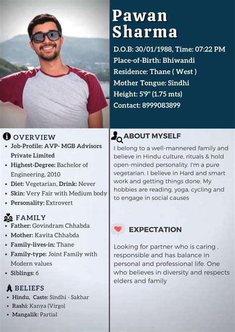 Marriage Biodata Format Bio Data For Marriage Hindu Culture Social