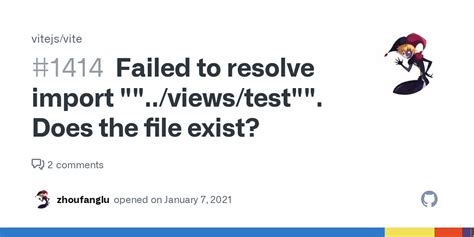 Failed To Resolve Import Views Test Does The File Exist