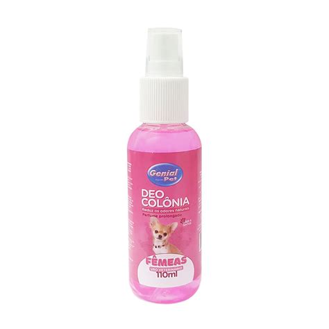 Deo Colônia Genial Pet Fêmea para Cães e Gatos 110ml Terra Zoo