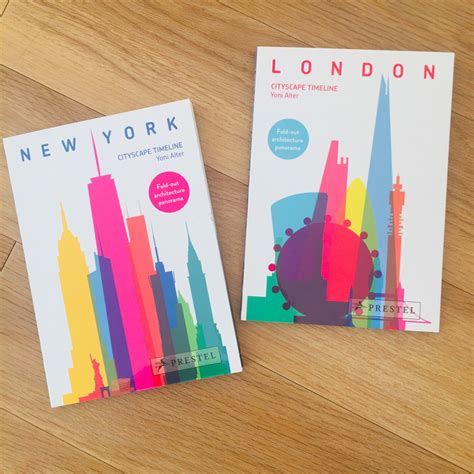 Cityscape Timeline Books Yoni Alter Original Graphic Art