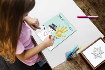 Printable Snowman Handprint Craft Winter Activity TpT