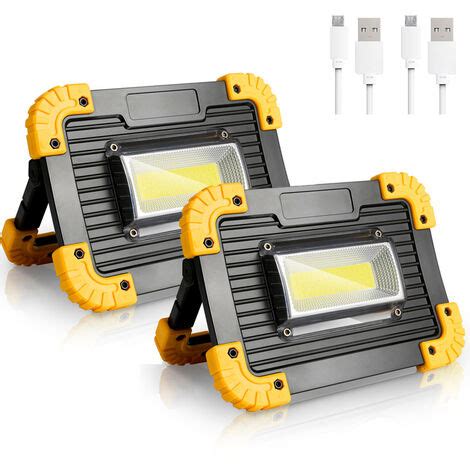 Deactive Hengda 2X Proyector LED COB inalámbrico de 30W Luz de